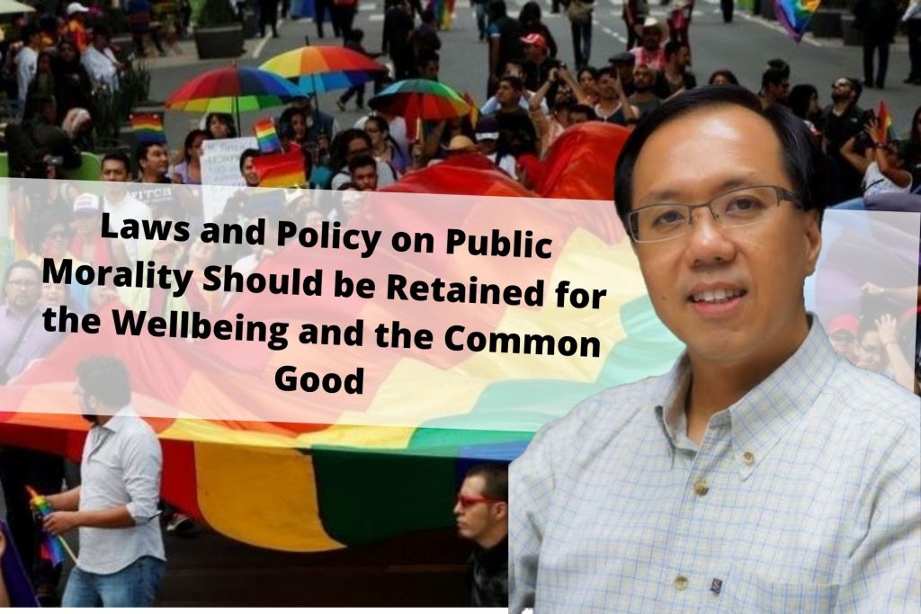 Laws and Policy on Public Morality Should be Retained for the Wellbeing ...